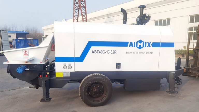 Concrete Trailer Pump for Sale - AIMIX Towable Concrete Pump