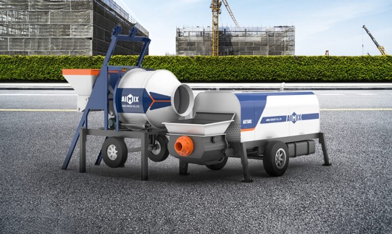 Pompa Trailer Beton Dijual di Indonesia - Tipe Diesel & Listrik